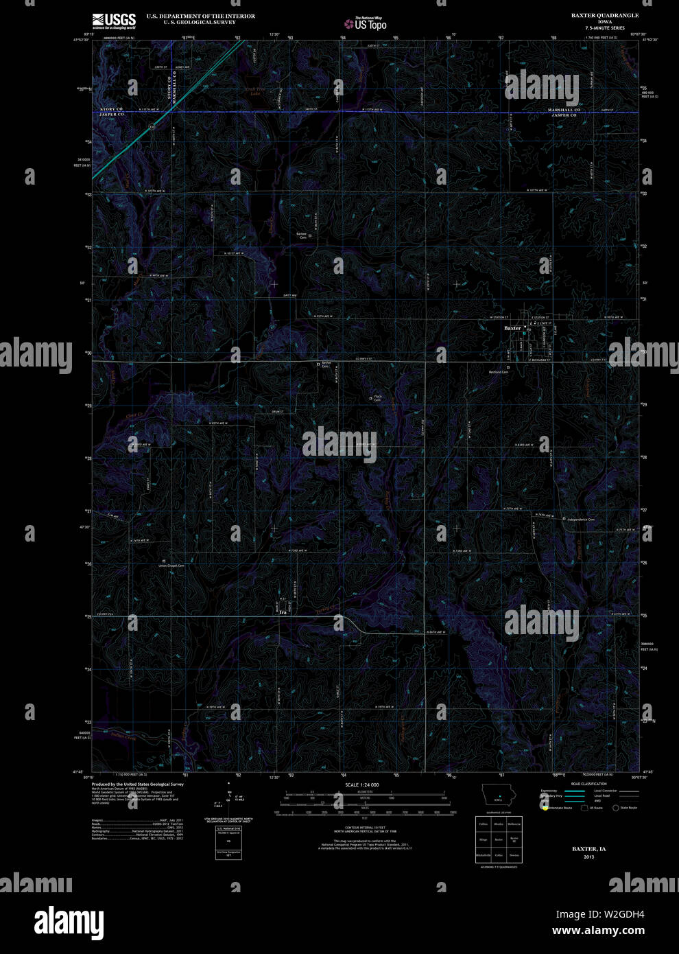 Baxter map hi-res stock photography and images - Alamy