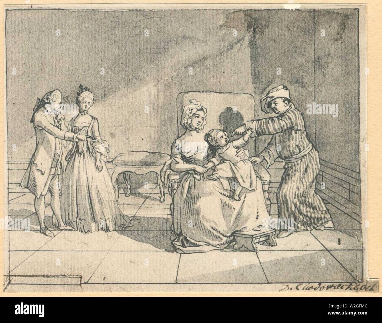 Chodowiecki Basedow Tafel 22 c Z Stock Photo - Alamy