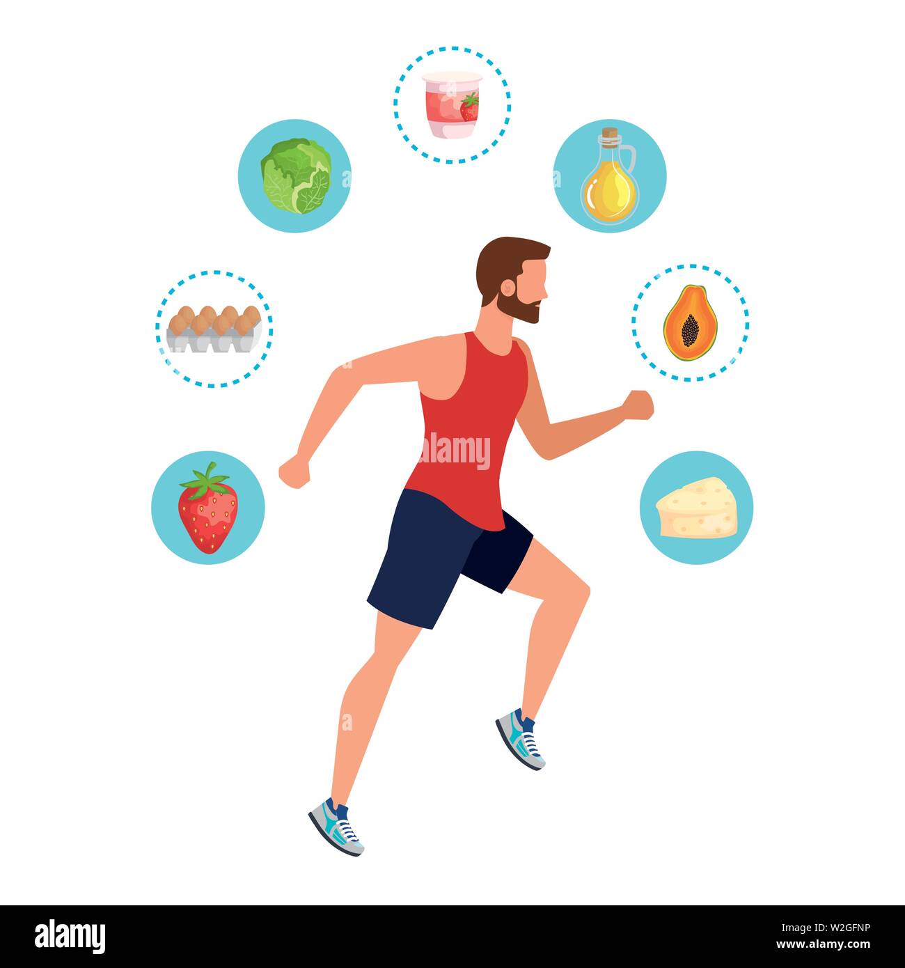 Athletic eggs Stock Vector Images - Alamy