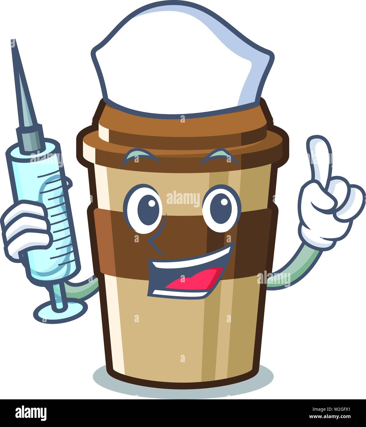Nurse espresso isolated with in the cartoon Stock Vector Image & Art ...