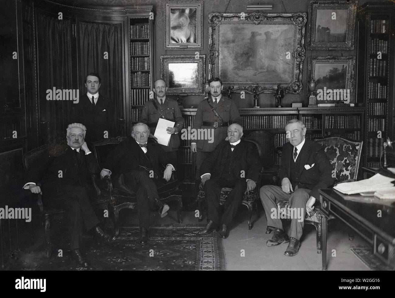 Wilson clemenceau lloyd george hi-res stock photography and images - Alamy