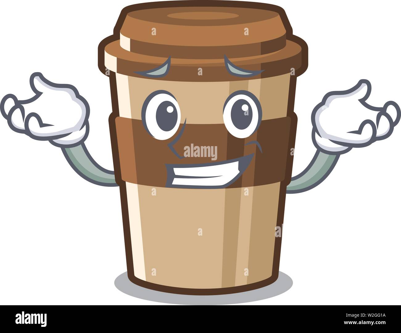 Grinning espresso isolated with in the cartoon Stock Vector Image & Art ...
