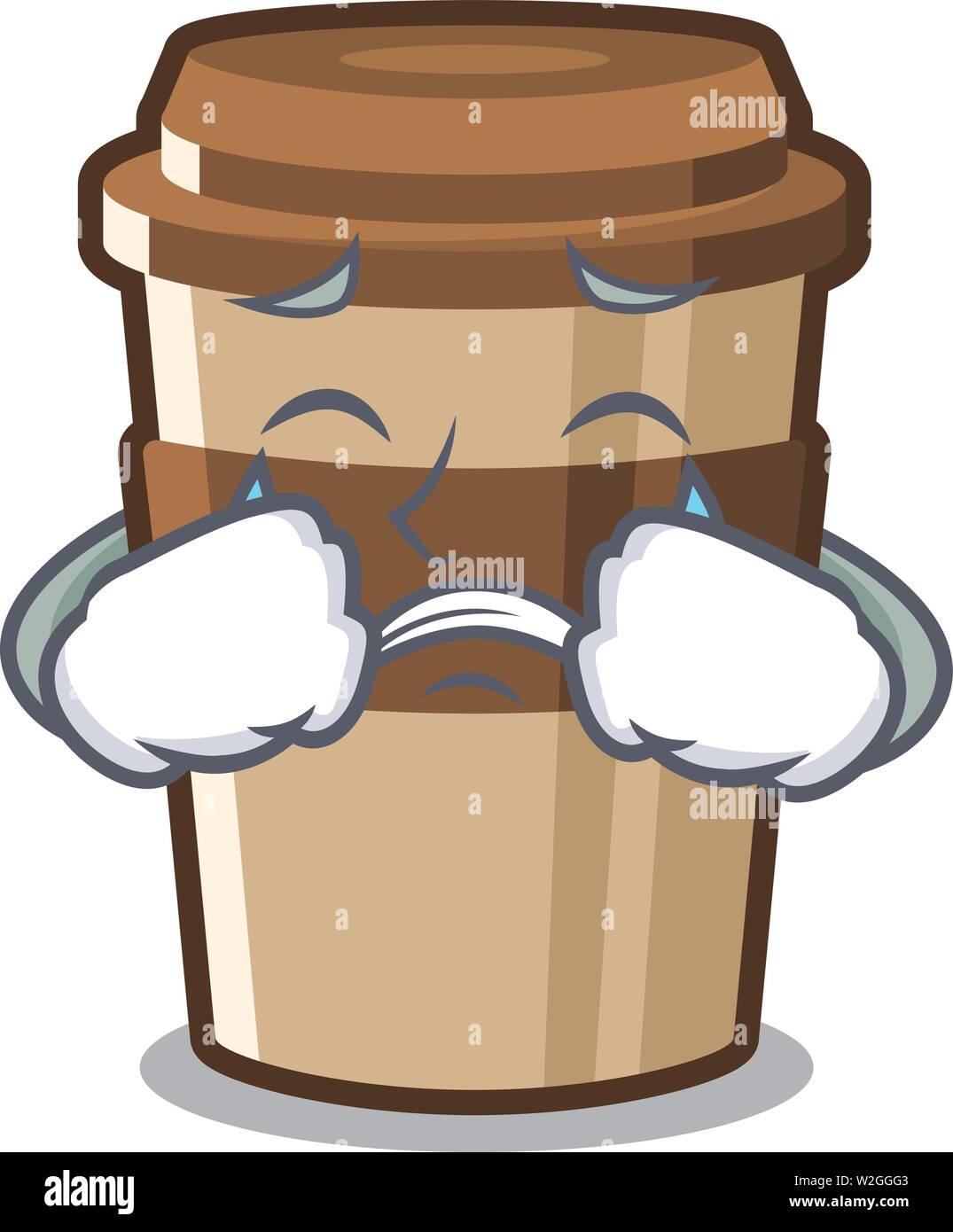 Crying espresso poured in the character bottle Stock Vector Image & Art ...
