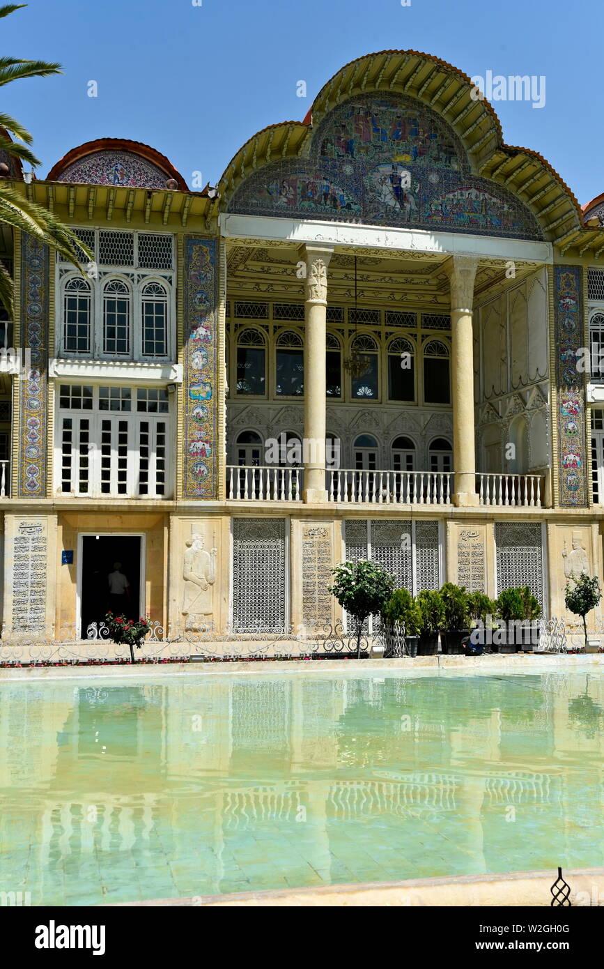 The view of Main Palace in Eram Garden(Bāgh-e Eram), Shiraz, Iran Stock ...