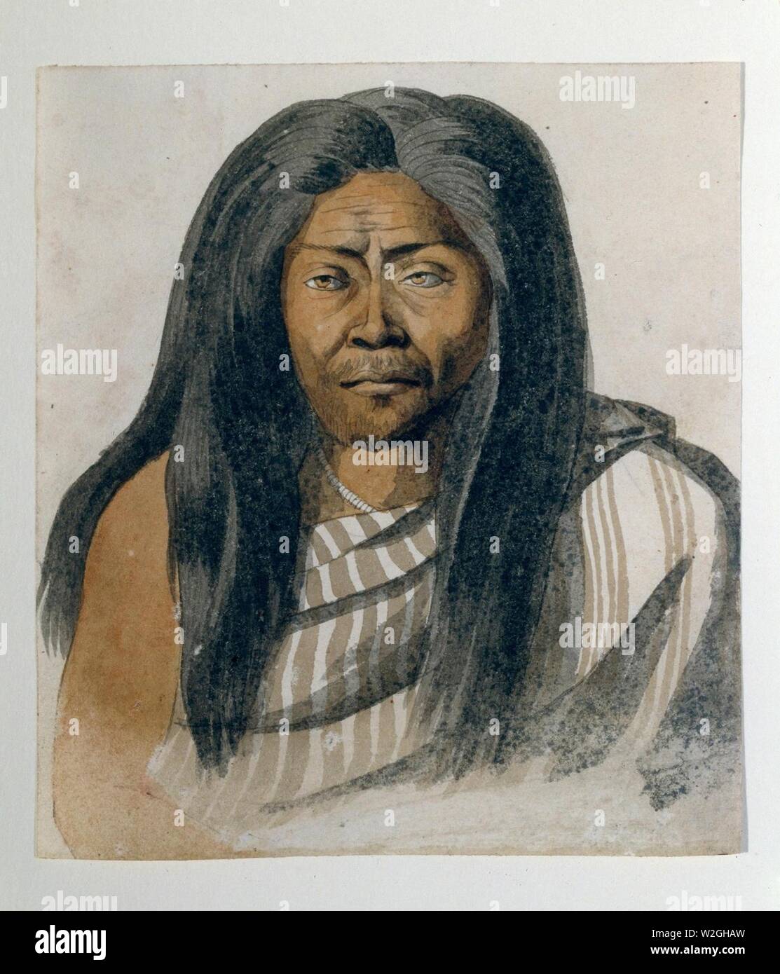 Choris Ohlone man Stock Photo - Alamy