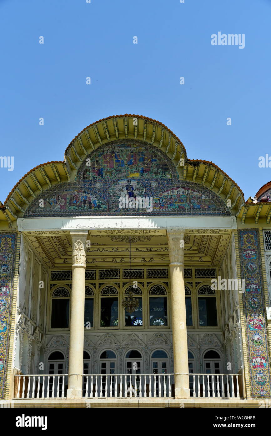 The view of Main Palace in Eram Garden(Bāgh-e Eram), Shiraz, Iran Stock ...