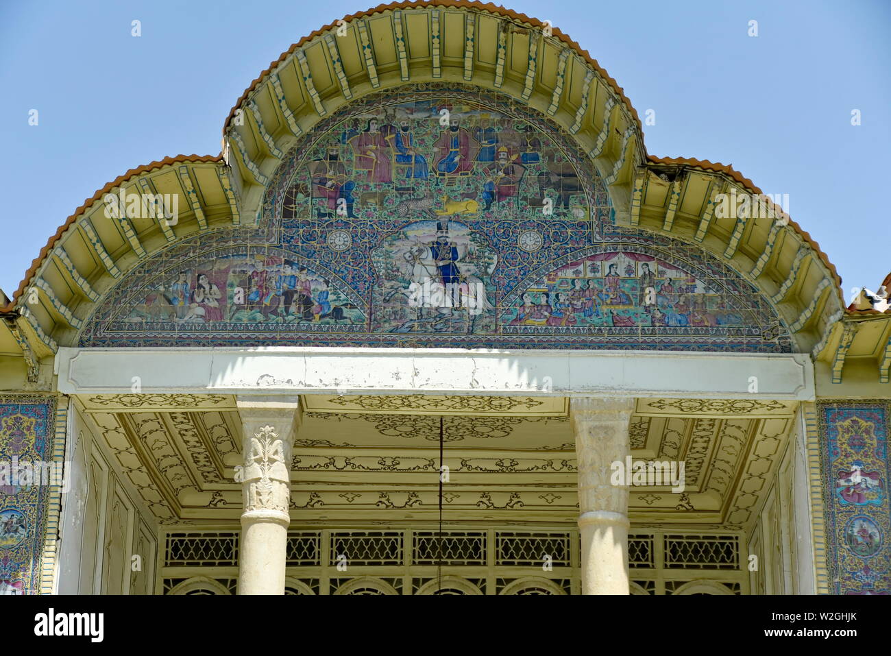 The view of Main Palace in Eram Garden(Bāgh-e Eram), Shiraz, Iran Stock ...