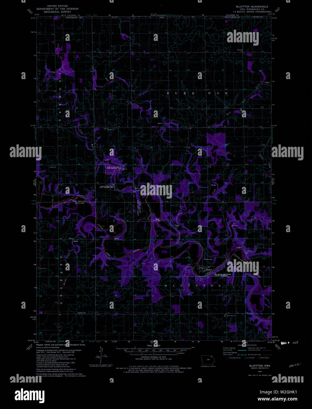Map of bluffton hi-res stock photography and images - Alamy