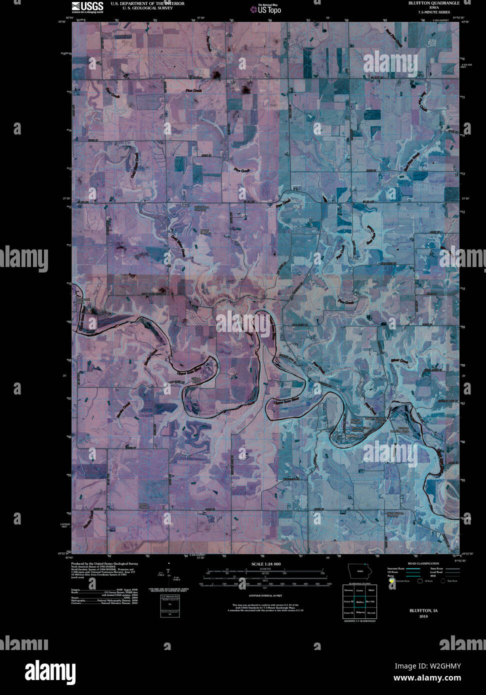 Map of bluffton hi-res stock photography and images - Alamy