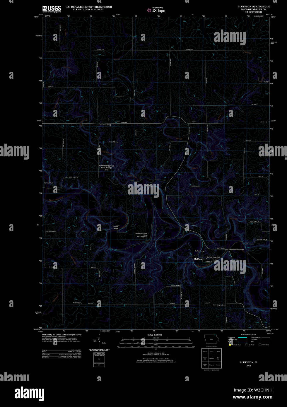 Map of bluffton hi-res stock photography and images - Alamy