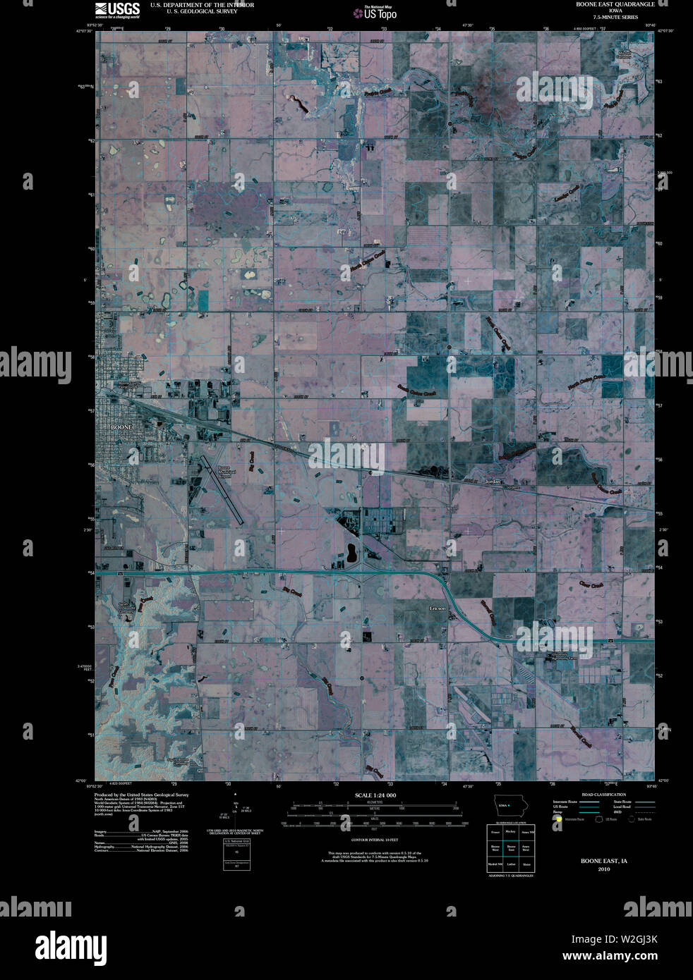 Boone iowa map hi-res stock photography and images - Alamy