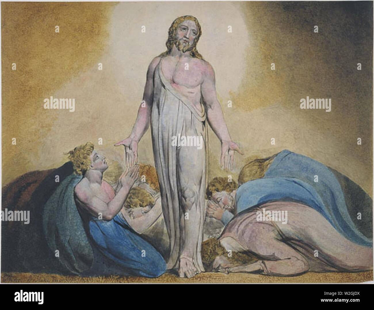 Christ Appearing to His Apostles Blake Stock Photo - Alamy