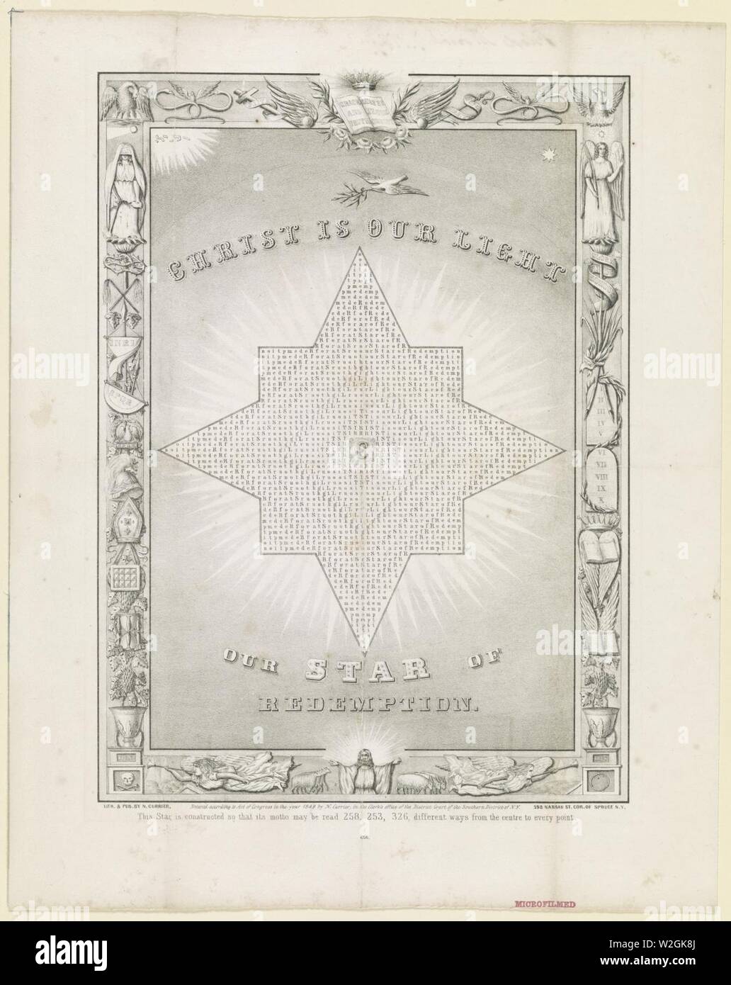 Christ is our light - Our star of redemption Stock Photo - Alamy