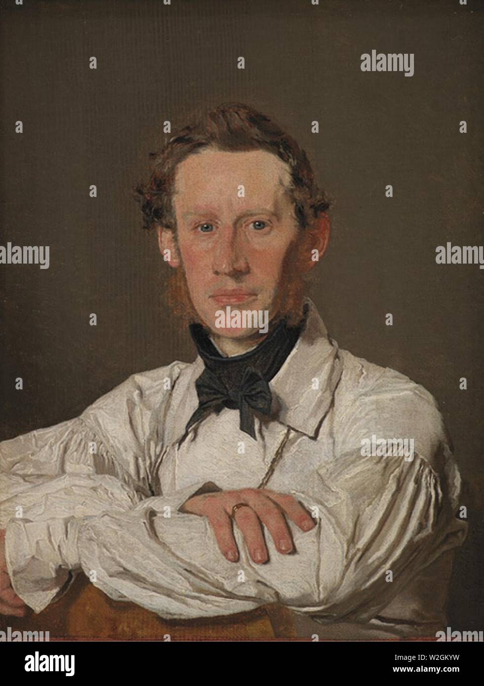 Christen Købke - Portrait of the Animal Painter Christian Holm Stock ...