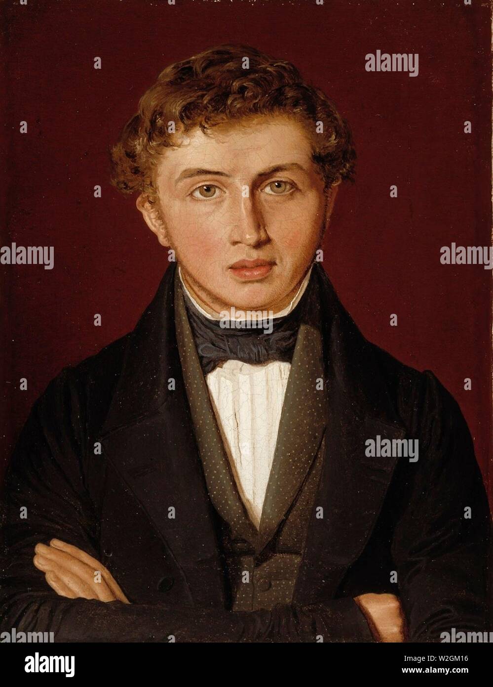 Christen Købke - Portrait of Hans Peter Købke, the Artist's Brother ...