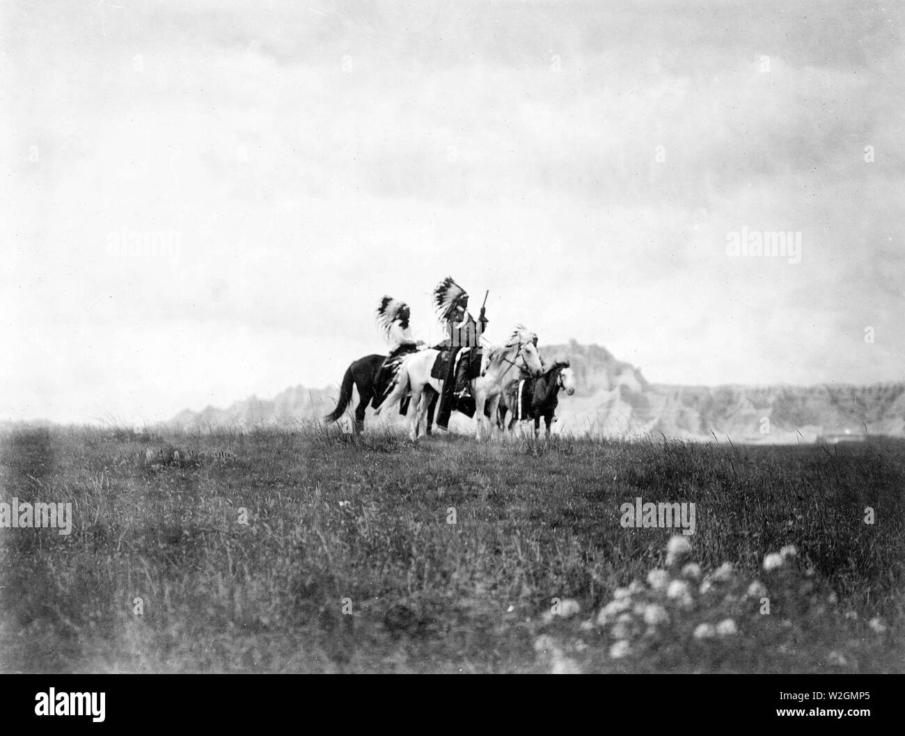 Edward S. Curits Native American Indians - Three Sioux Indians of ...