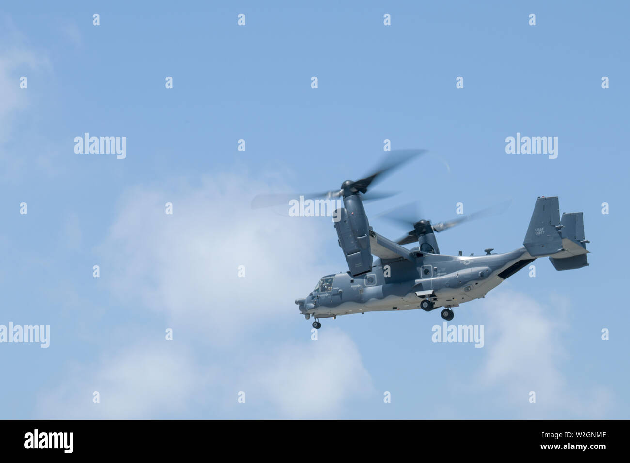 A CV-22 Osprey tiltrotor aircraft with the 8th Special Operations ...