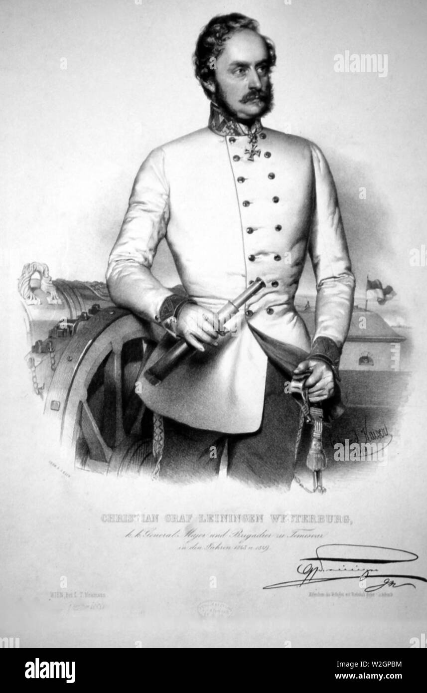 Christian Leiningen-Westerburg Litho Stock Photo - Alamy