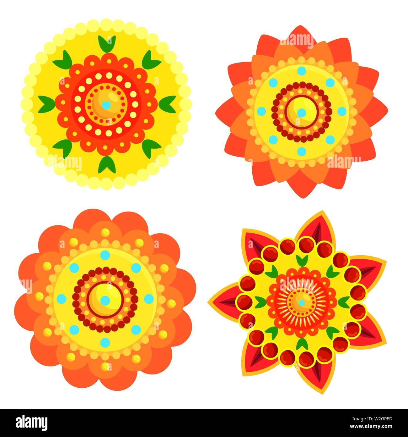 Hindu flowers Stock Vector Images - Alamy