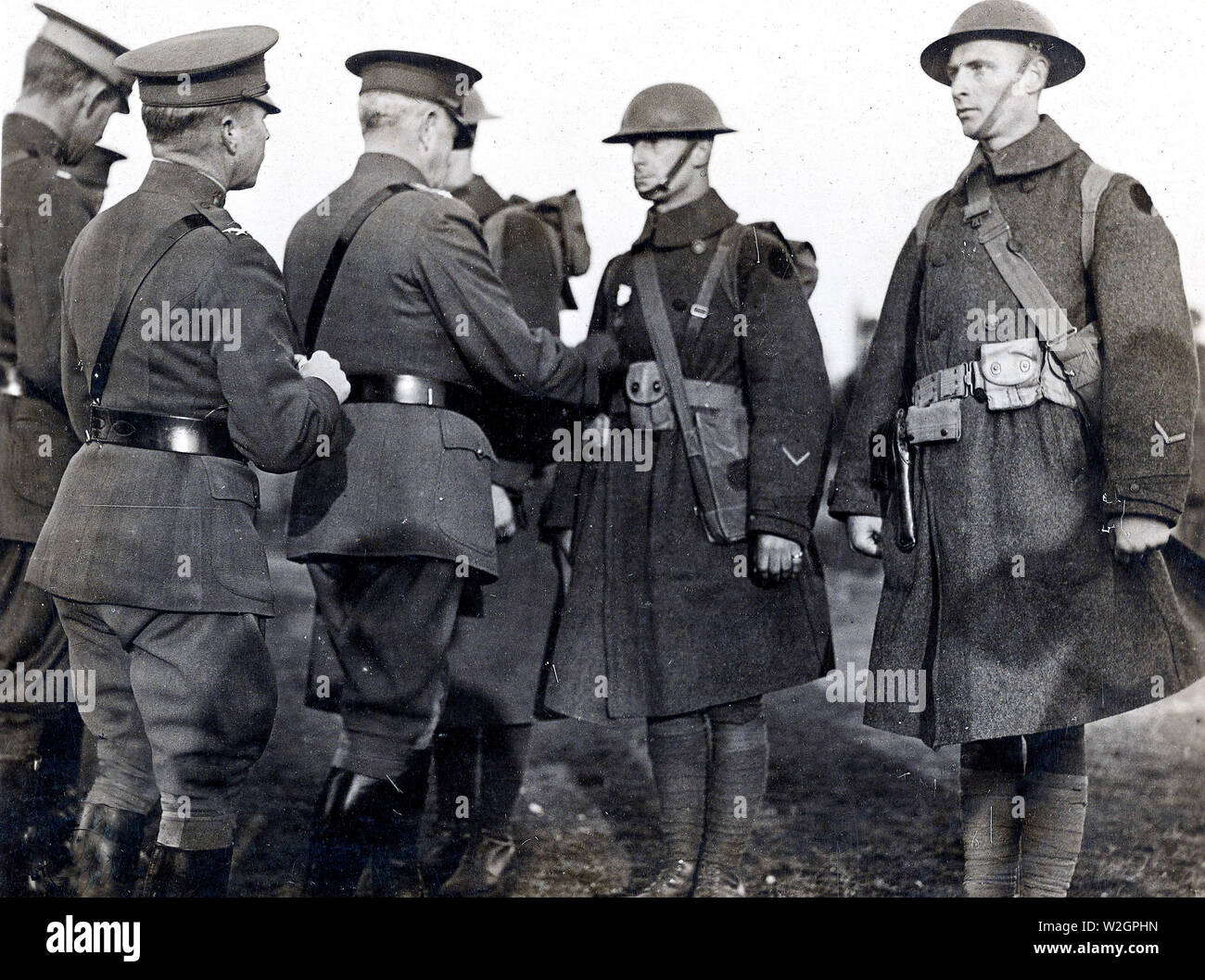 General John J. Pershing, Commander in Chief, A.E.F., decorating men of ...