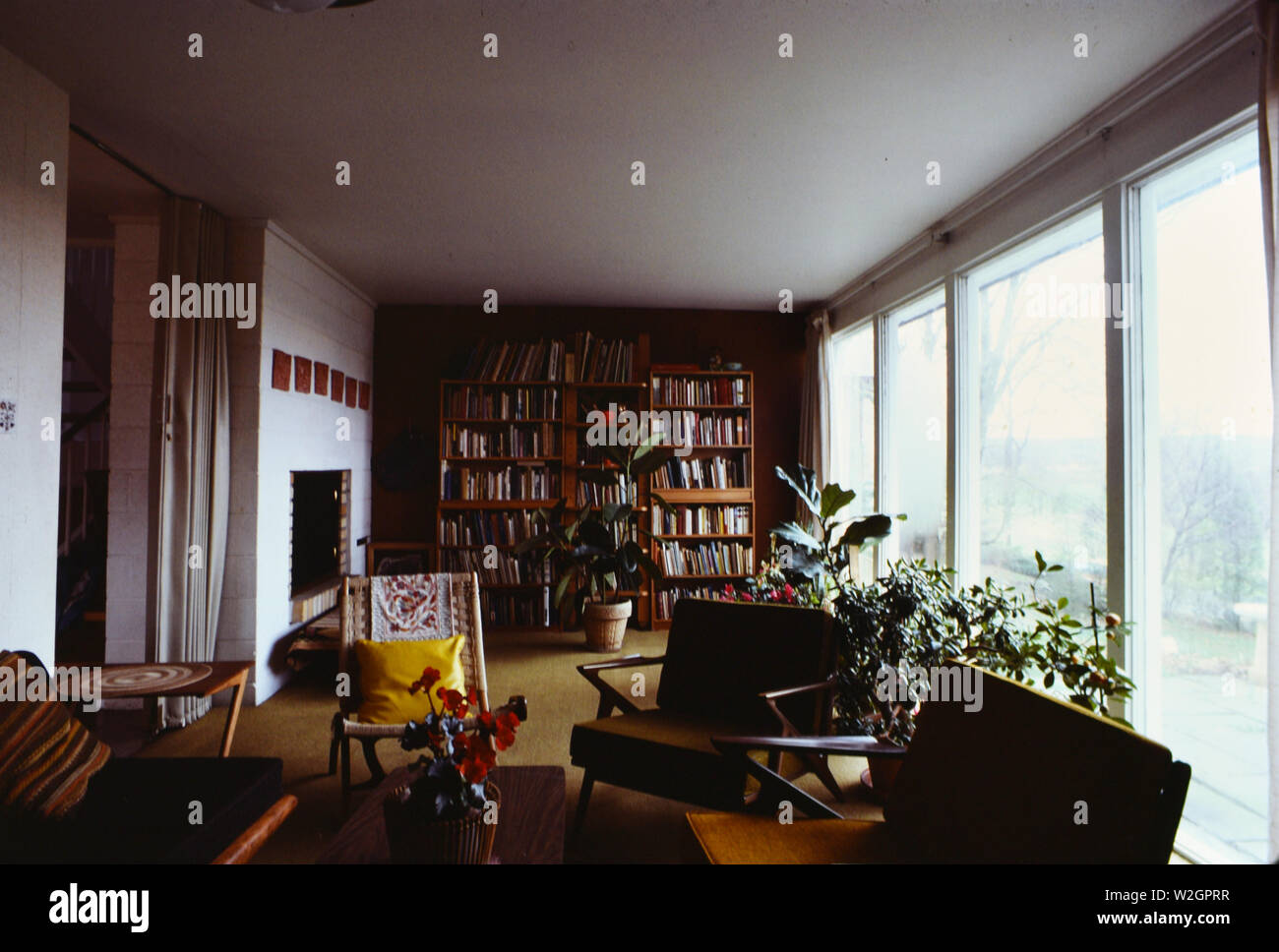 Interior of a home in 1975 Stock Photo - Alamy