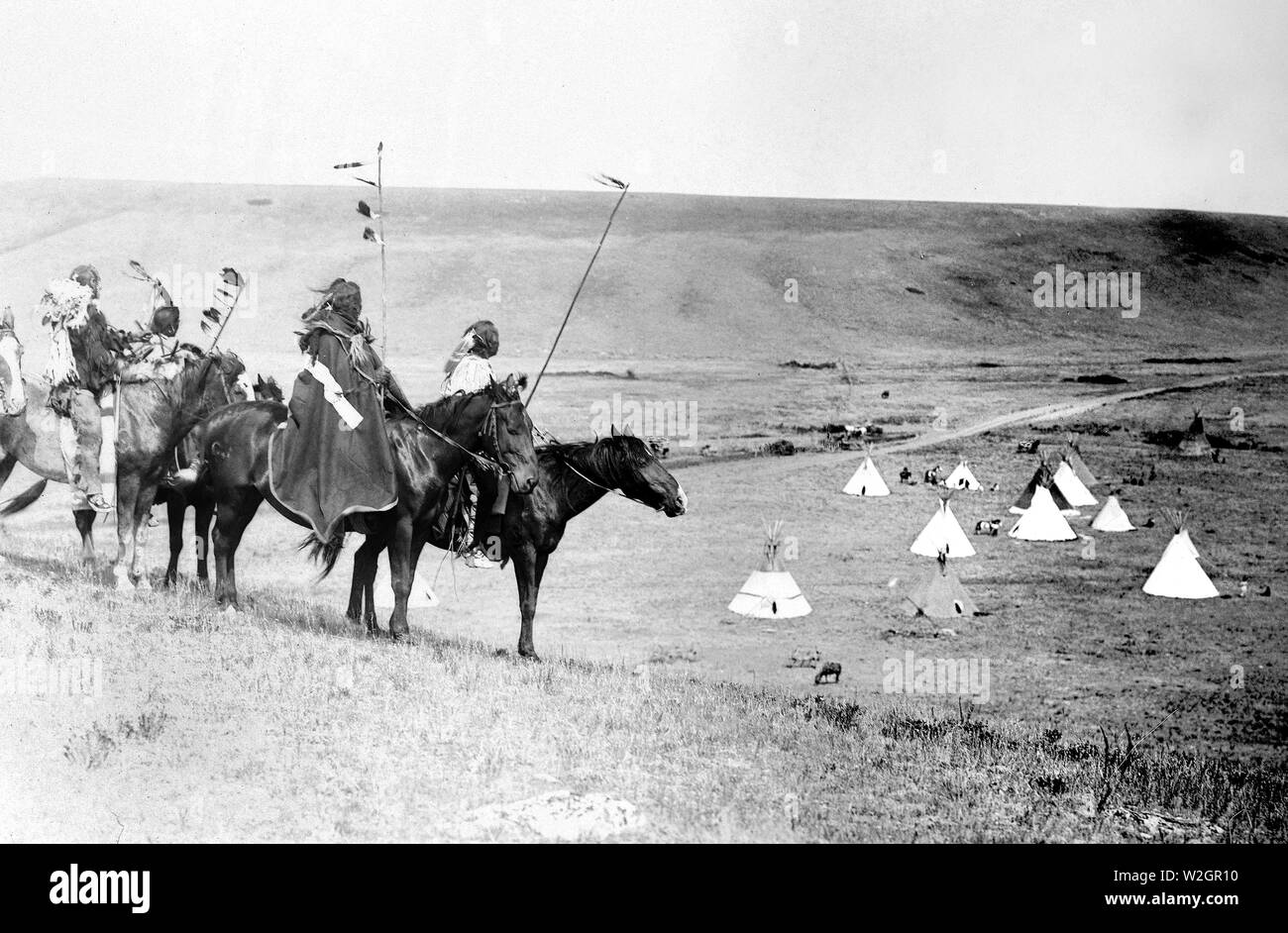 Edward S. Curits Native American Indians - Four Atsina Indians on ...