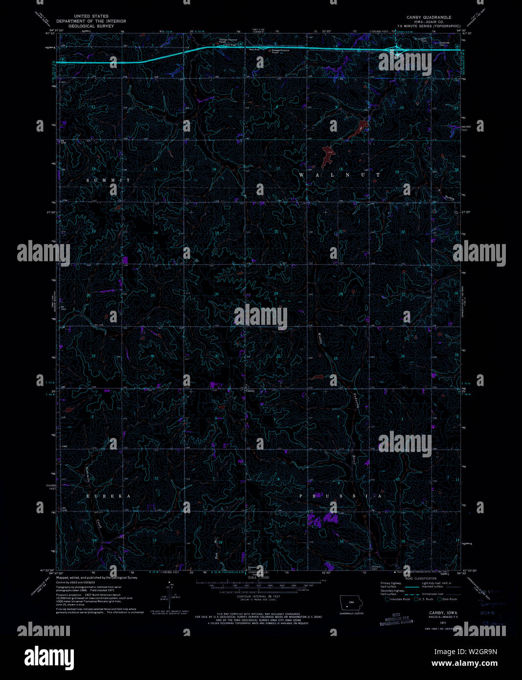 Map of canby hi-res stock photography and images - Alamy