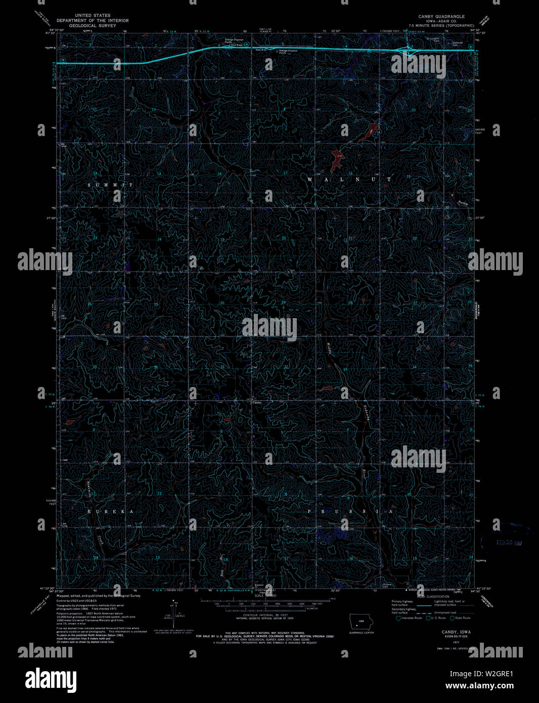 Map of canby hi-res stock photography and images - Alamy