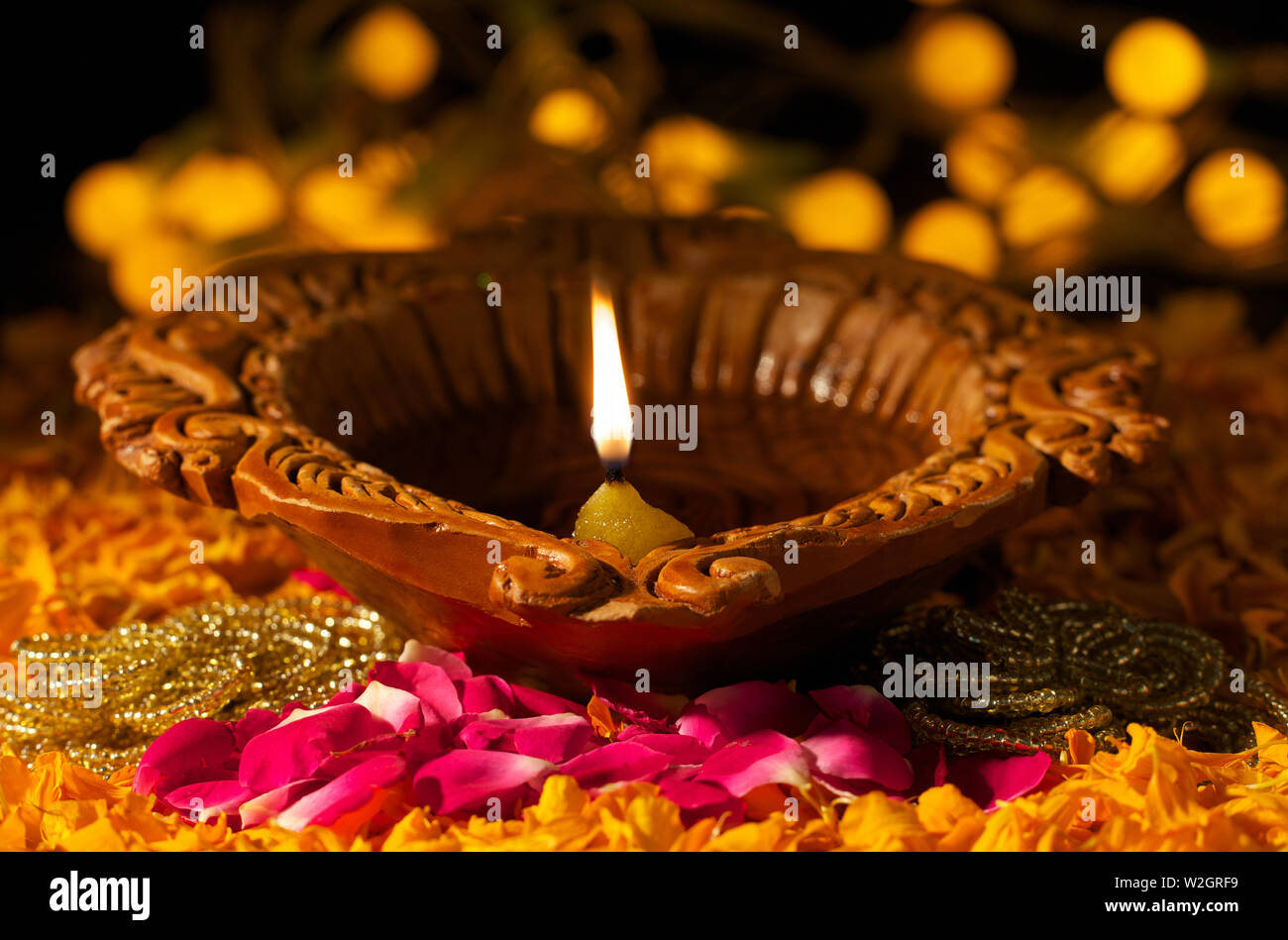 Burning Diya High Resolution Stock Photography and Images - Alamy