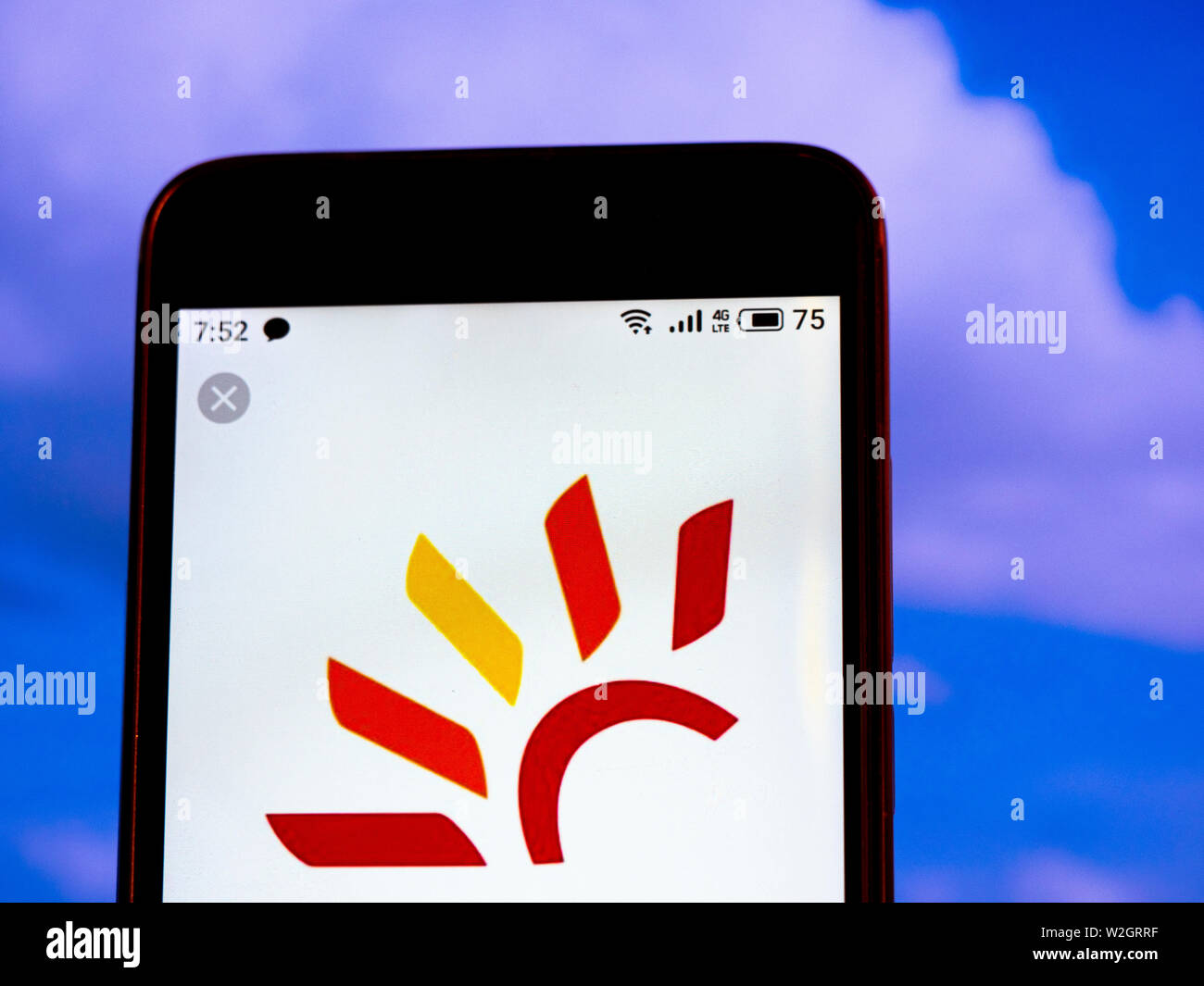 In this photo illustration the Canadian Solar, Inc logo is seen ...