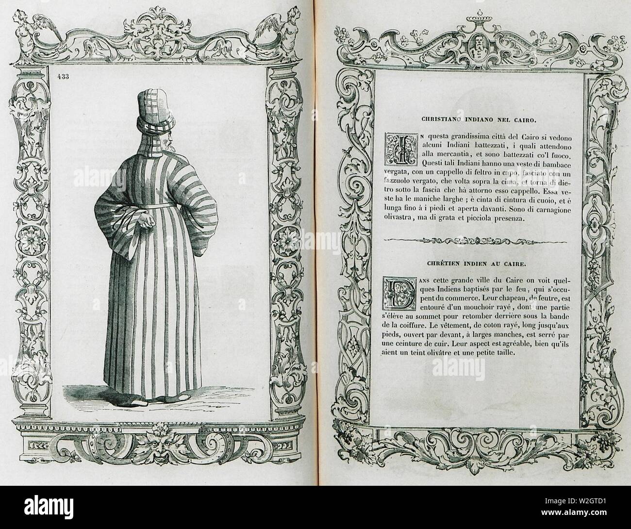 Christiano Indiano nel Cairo - Vecellio Cesare - 1860 Stock Photo - Alamy