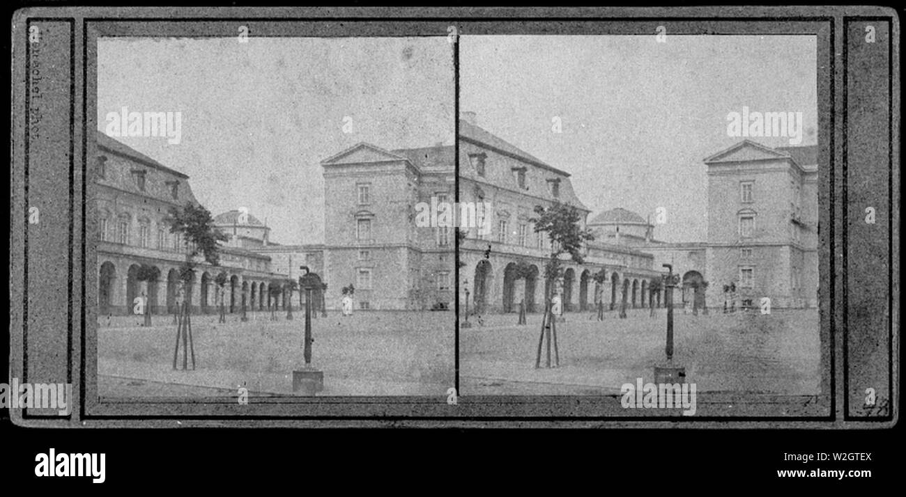 Christiansborg Palace 1857 by Carl Anton Frantz Henschel Stock Photo ...