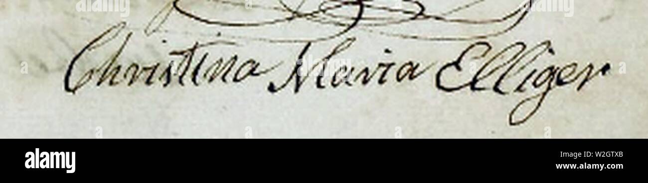 Christina Maria Elliger Stock Photo - Alamy