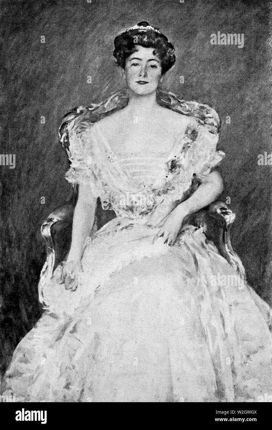 Mrs. Horace Jayne (Caroline Furness Jayne) portrait by William Merritt ...