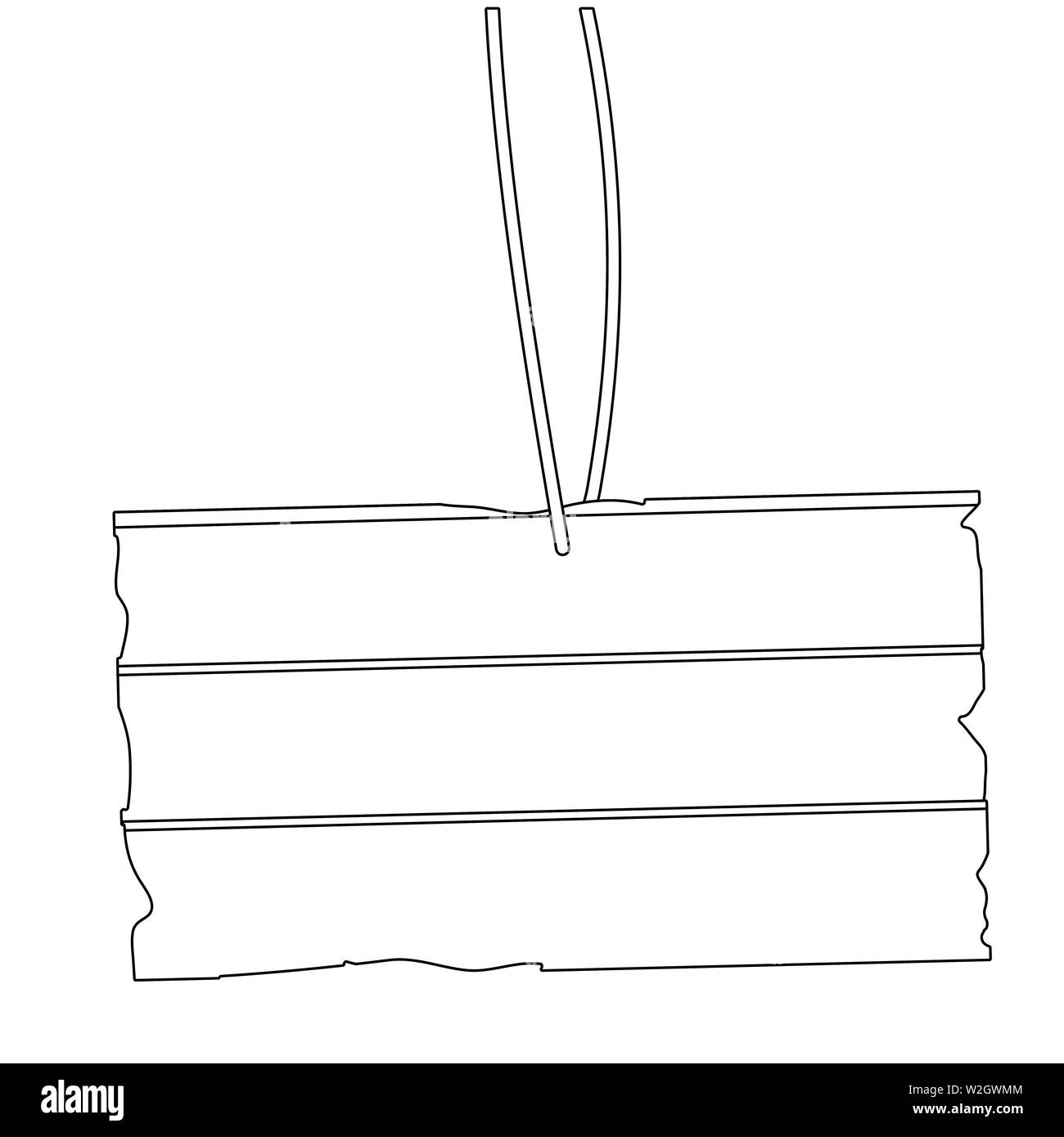 wooden sign frame cartoon vector illustration graphic design Stock ...