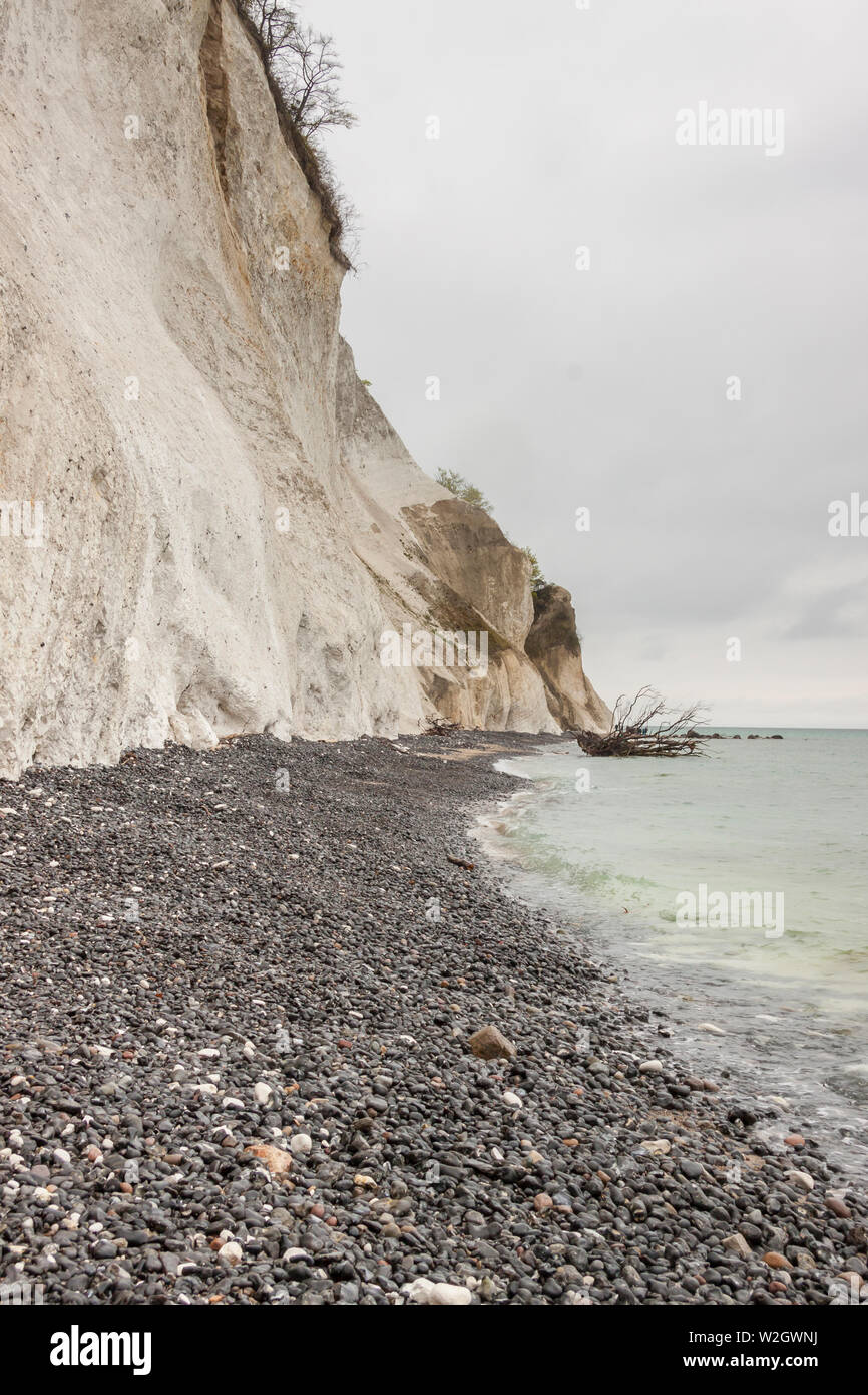 Landscape on Mon, Denmark - white cliffs Stock Photo - Alamy