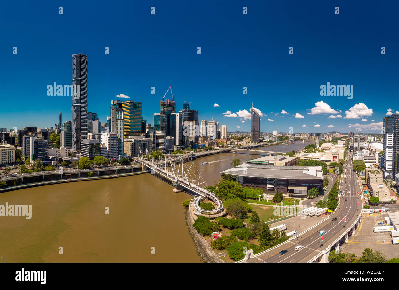 Southbank brisbane aerial hi-res stock photography and images - Alamy