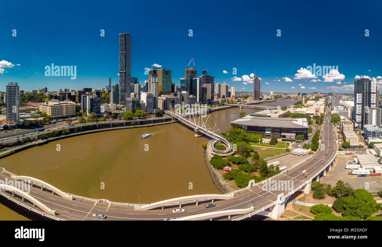 Southbank brisbane aerial hi-res stock photography and images - Alamy