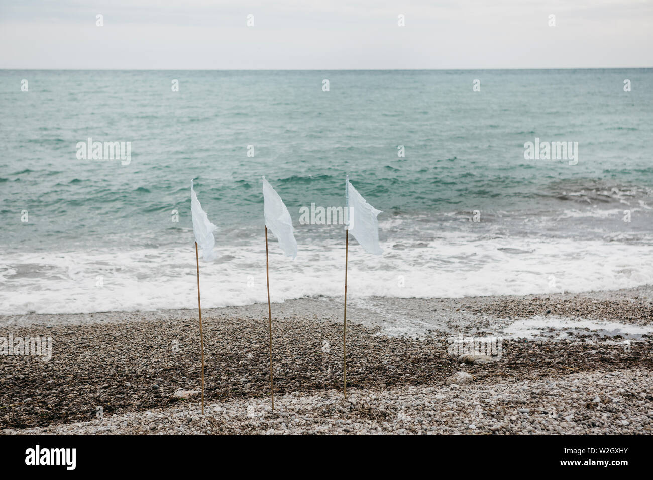 Wet weather flags hi-res stock photography and images - Alamy