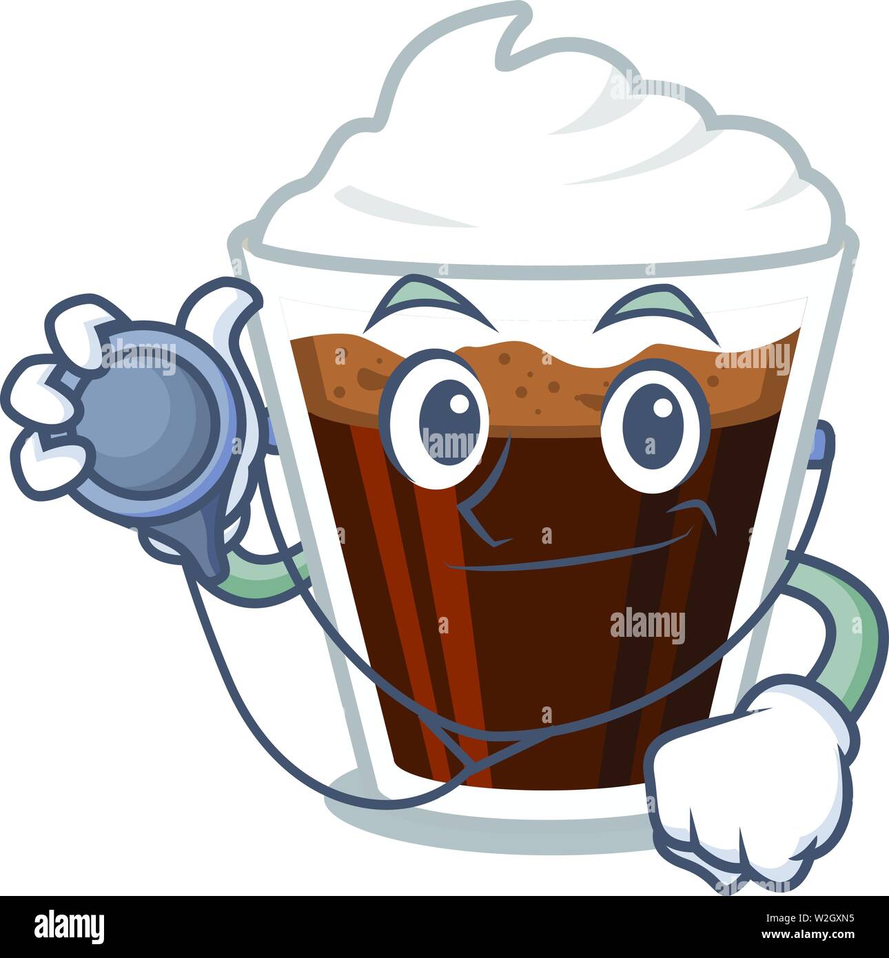 Doctor irish coffe isolated with the cartoon Stock Vector Image & Art ...