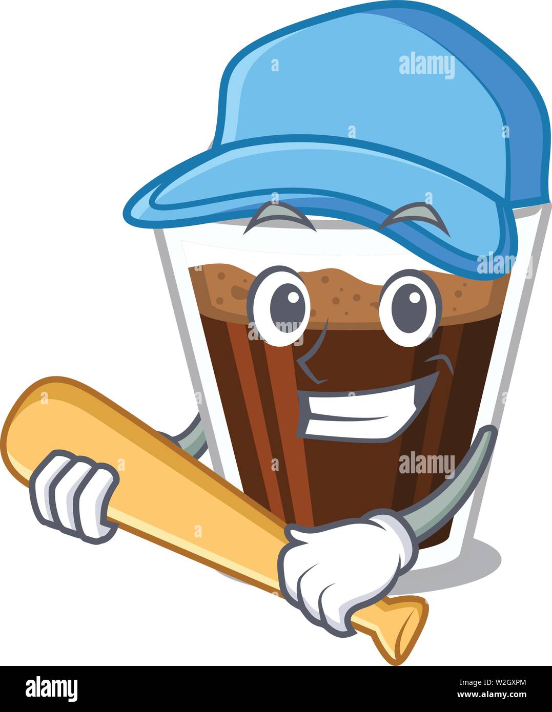 Playing baseball irish coffe isolated with the cartoon Stock Vector ...