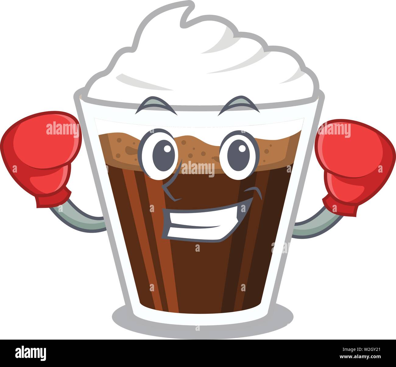 Boxing irish coffe isolated with the cartoon Stock Vector Image & Art ...