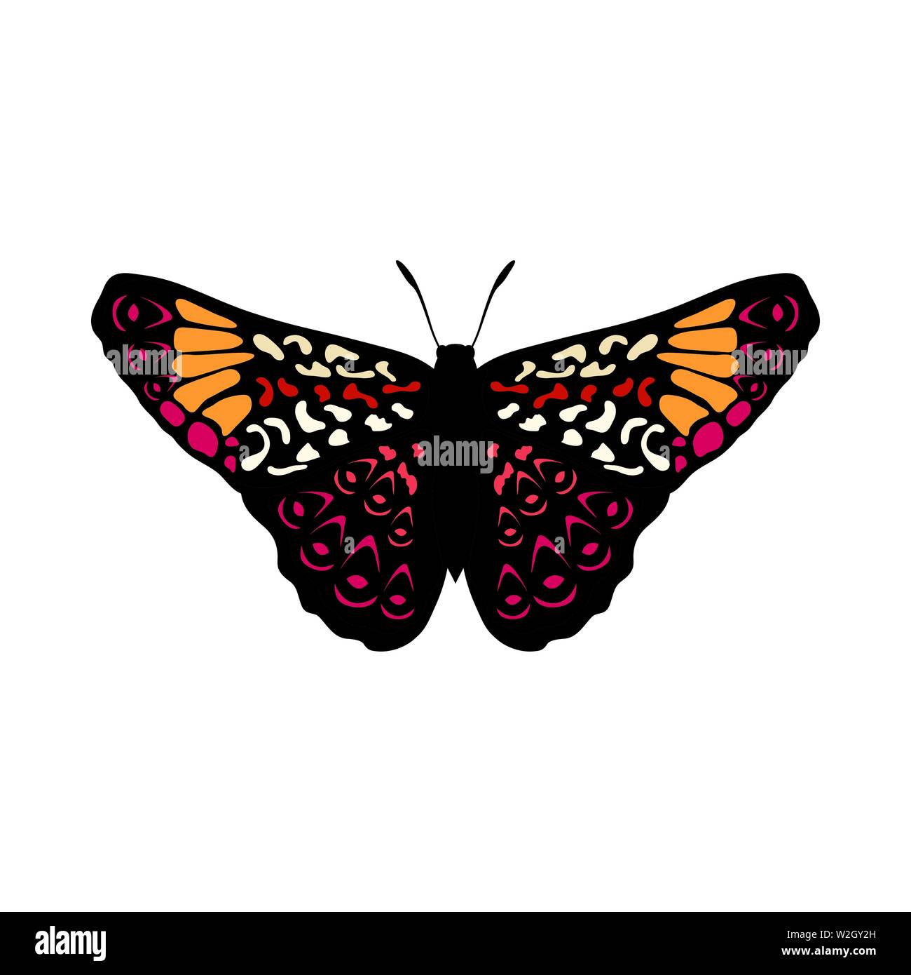 Butterfly Icon. Colored Design. EPS 10 vector illustration Stock Vector ...