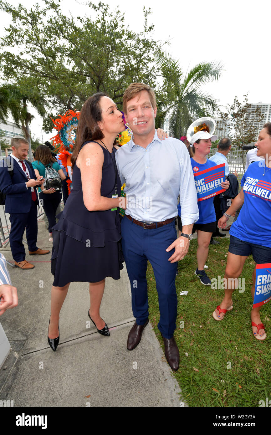 MIAMI, FLORIDA - JUNE 27: Eric Michael Swalwell Jr. is an American ...