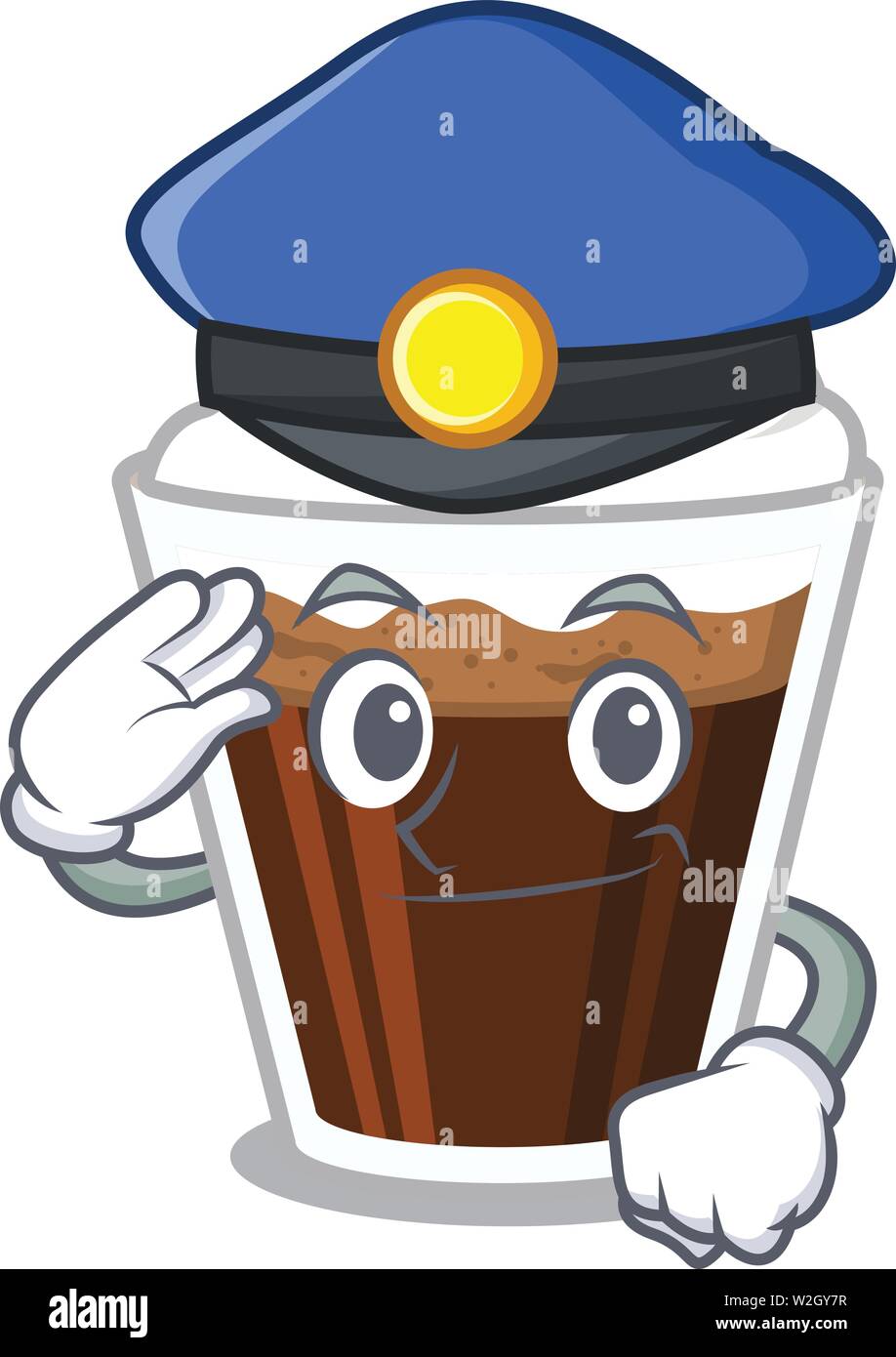 Police irish coffe isolated with the cartoon Stock Vector Image & Art ...