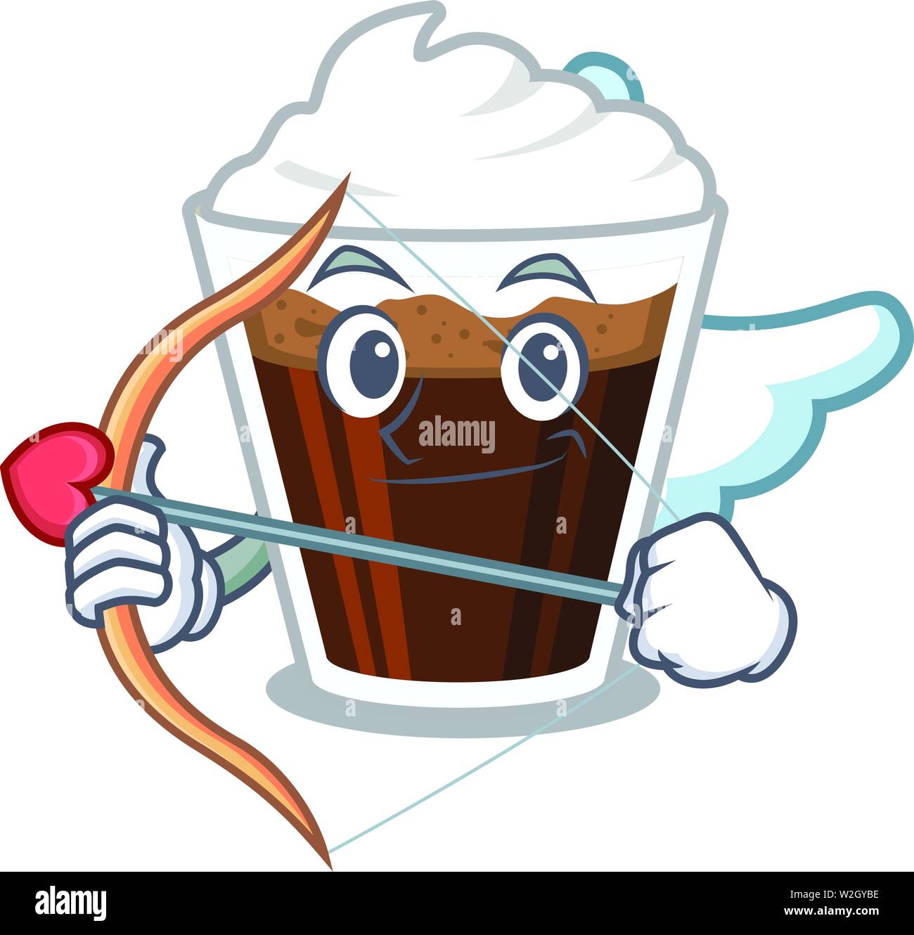 Cupid irish coffe isolated with the cartoon Stock Vector Image & Art ...