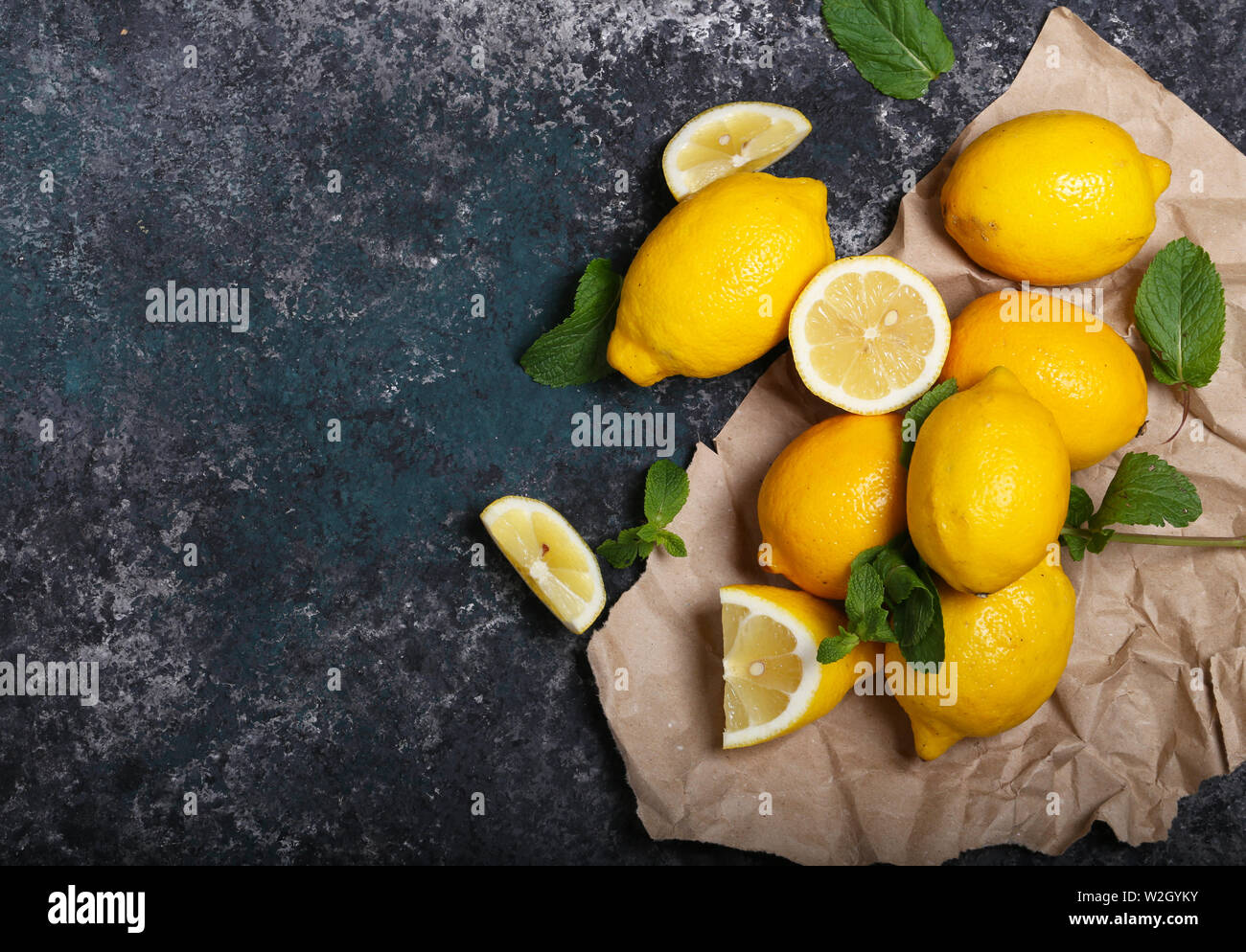 fresh natural organic fruit lemon Stock Photo - Alamy