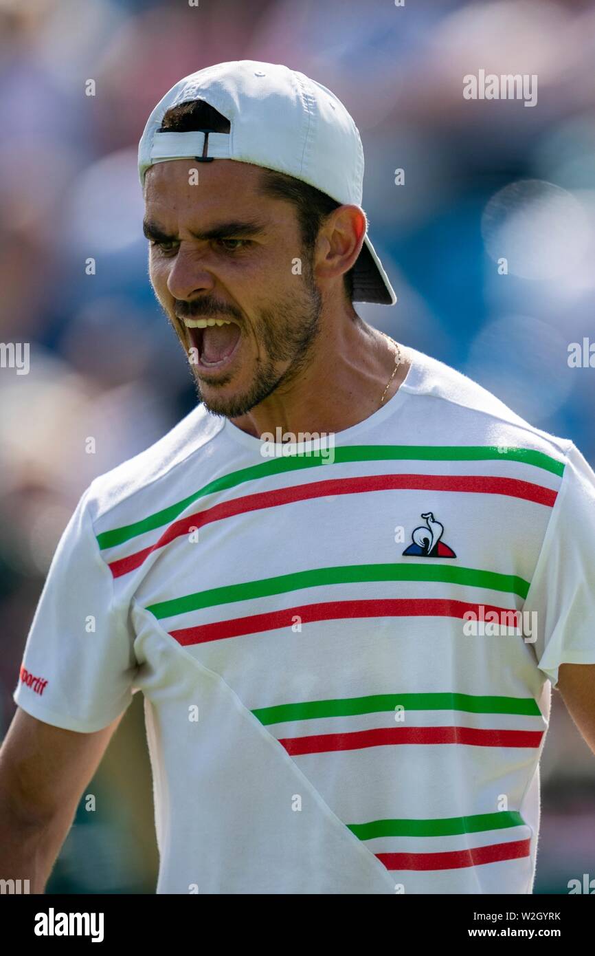 Thomas Fabbiano of Italy celebrating during match against Sam Querrey ...