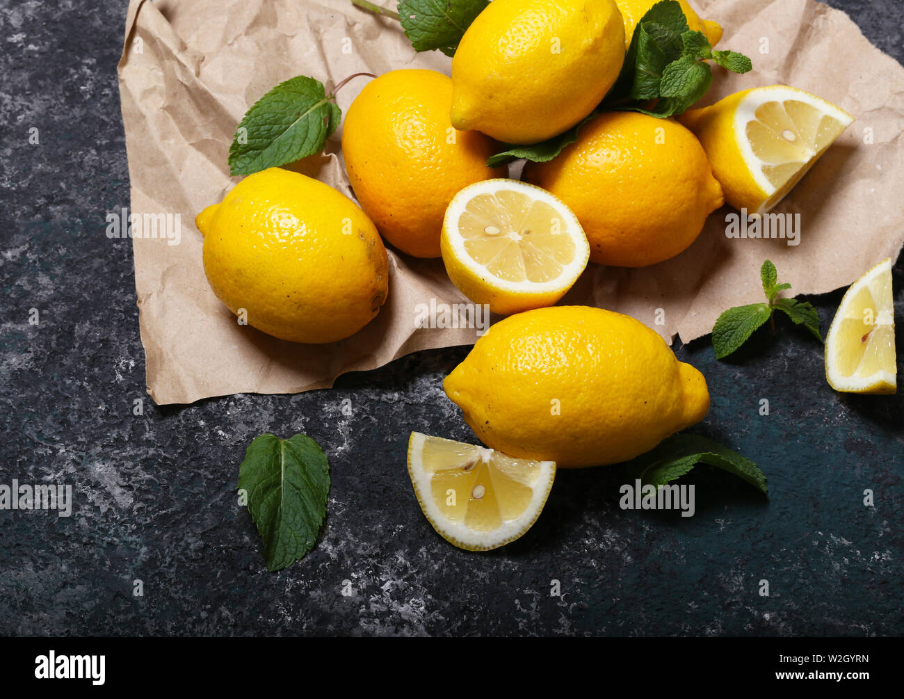 fresh natural organic fruit lemon Stock Photo - Alamy