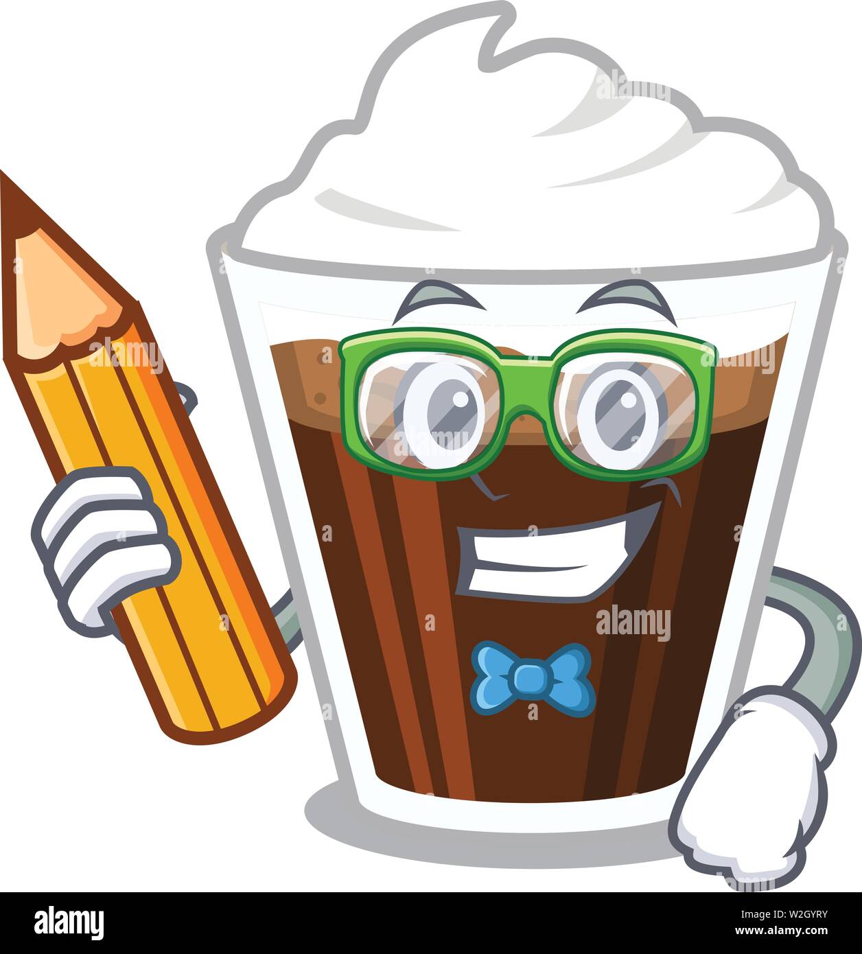 Student Irish coffee poured in glass cartoon Stock Vector Image & Art ...
